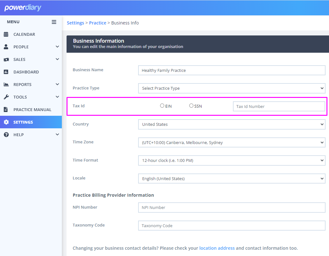 Adding Business Registration Number to Invoices