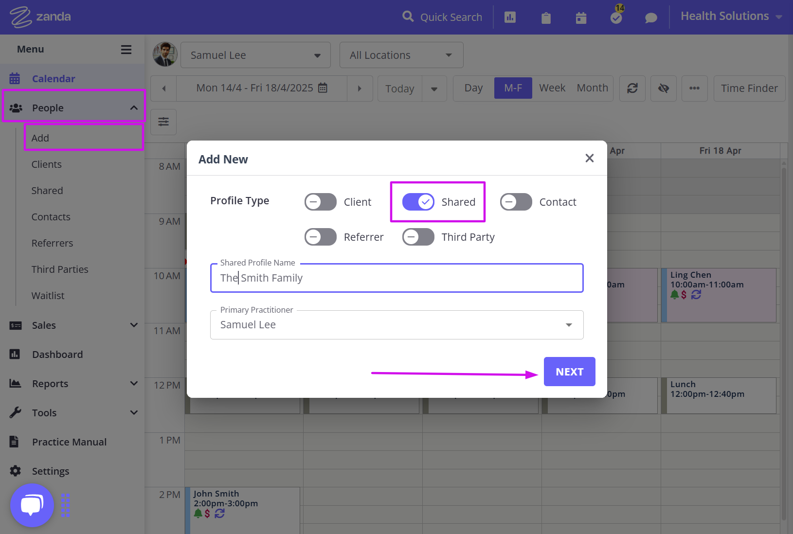 Managing Shared Profiles