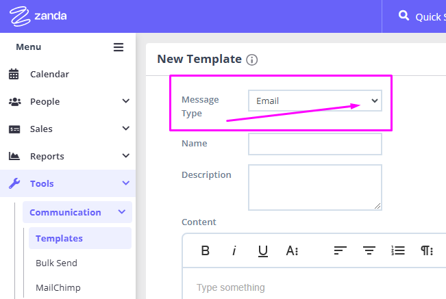 Creating and Managing Communication Templates