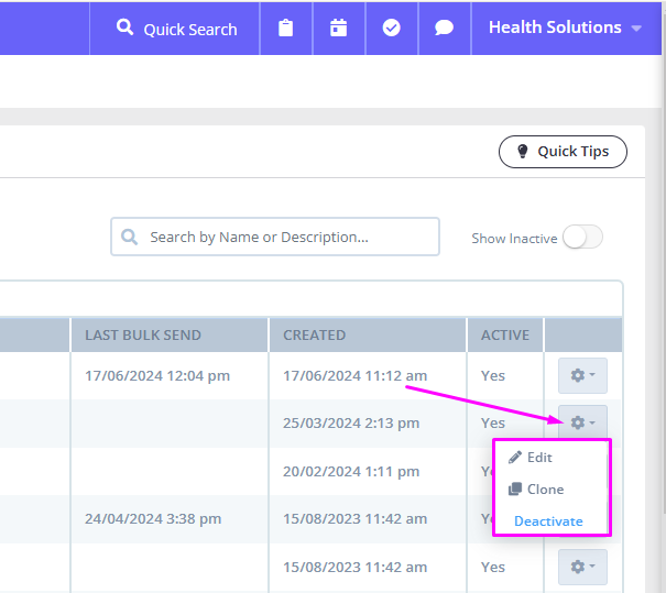 Creating and Managing Communication Templates