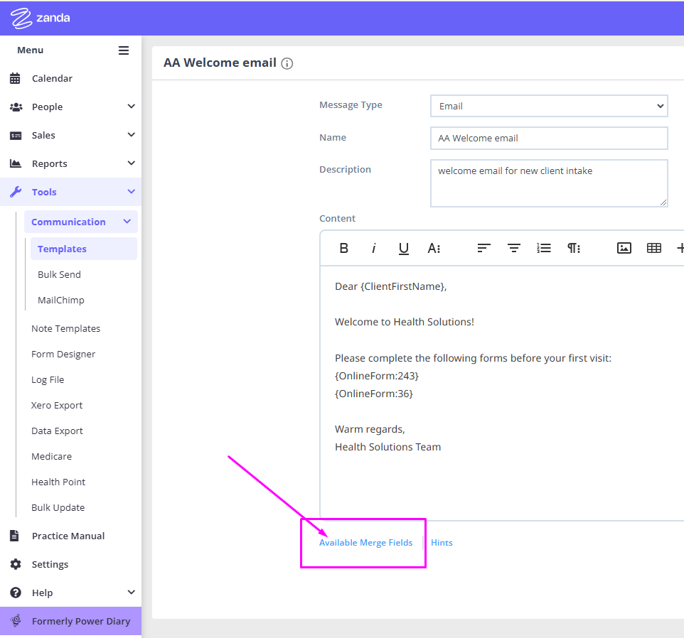 Creating and Managing Communication Templates