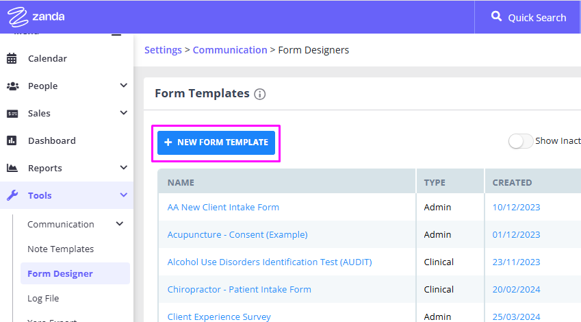Getting Started with Online Forms
