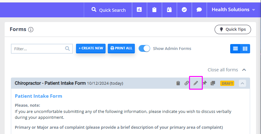 Getting Started with Online Forms