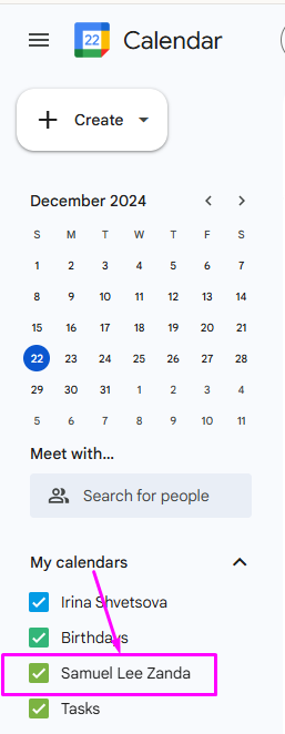 Importing Google Calendar Appointments