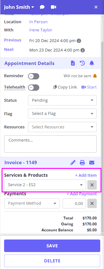 Adding and Managing Payments