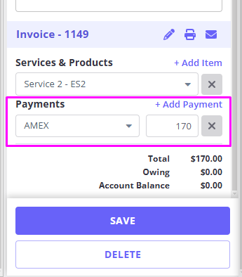 Adding and Managing Payments