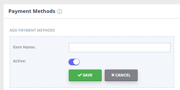 Managing Payment Methods