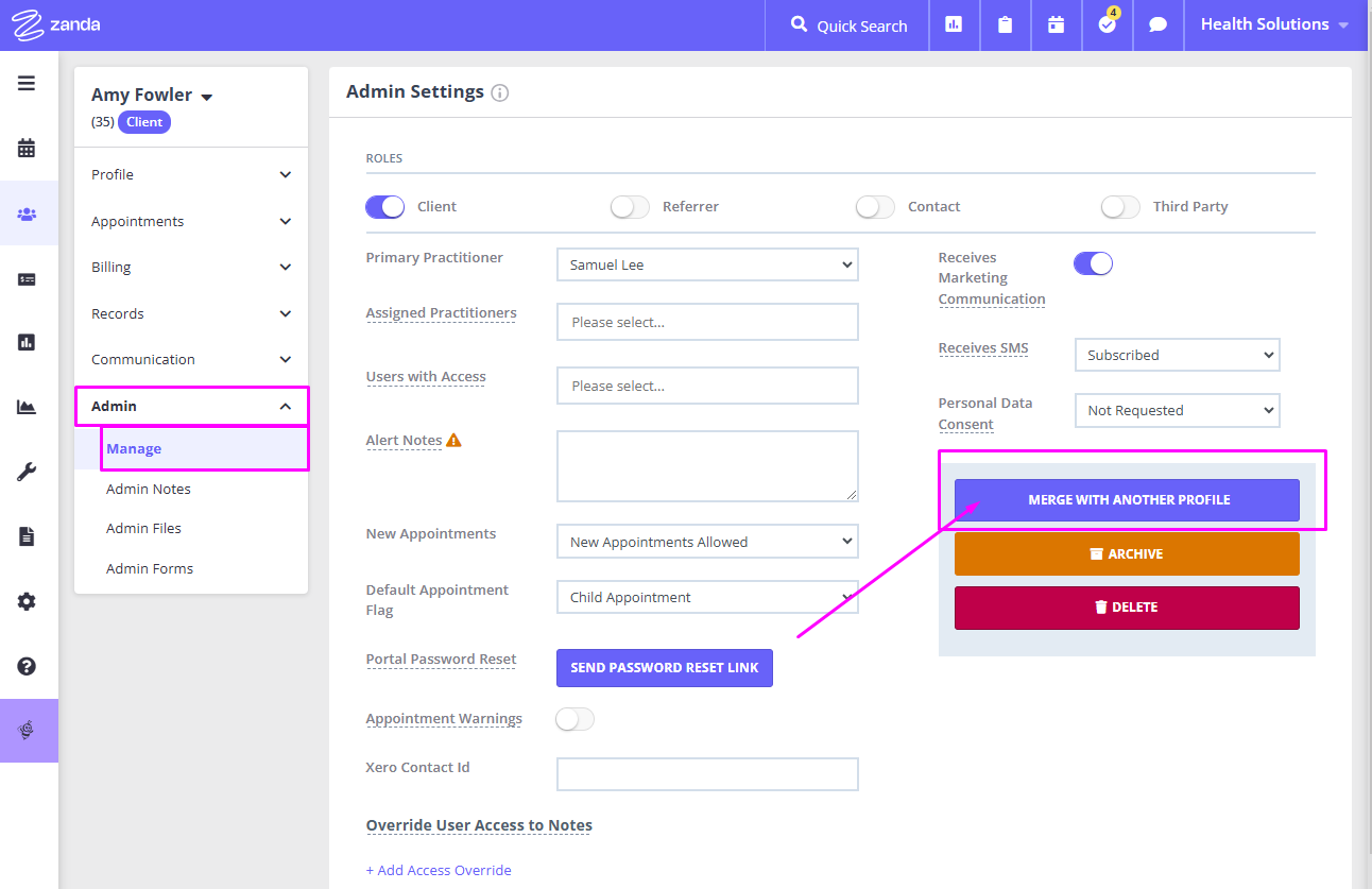 Merging Duplicate Profiles