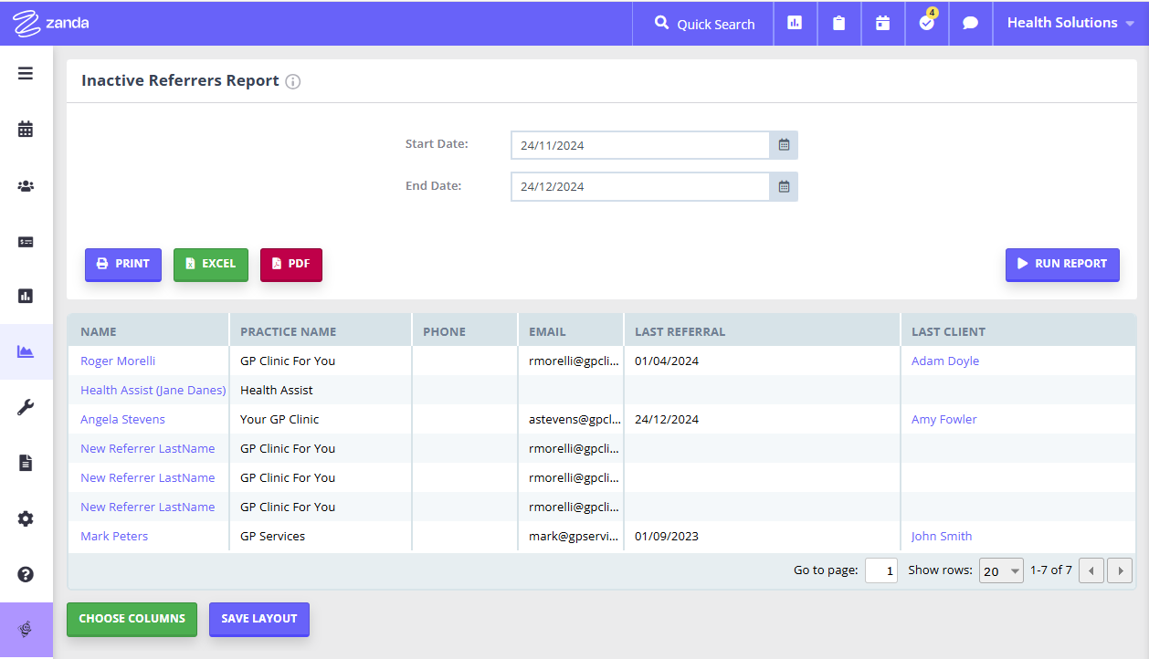 Managing Referrers and Referrals