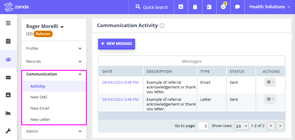 Managing Referrers and Referrals