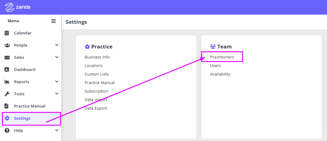 Adding and Editing Practitioners