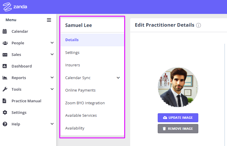 Adding and Editing Practitioners