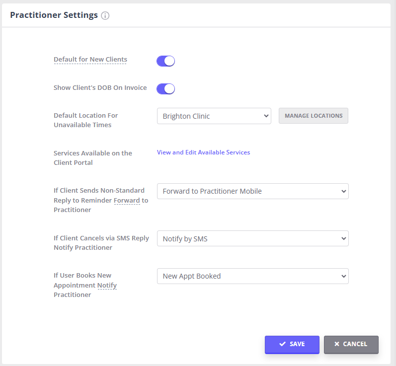Adding and Editing Practitioners