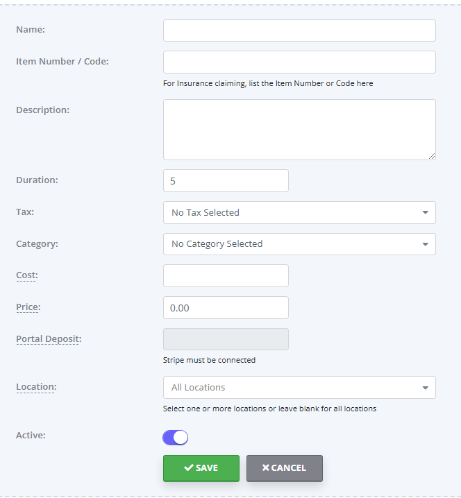 Adding and Editing Services