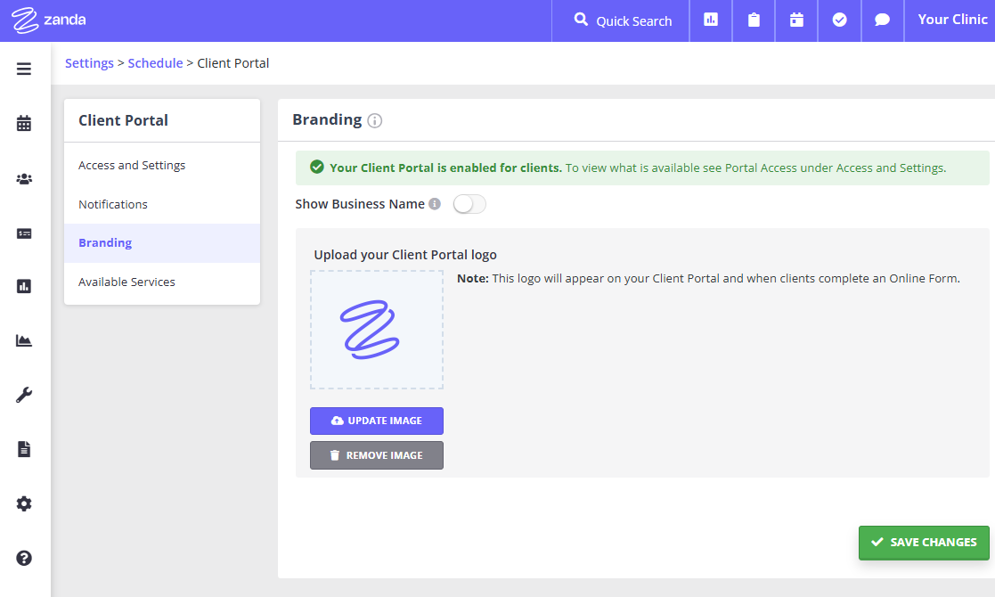 Setting up Your Client Portal