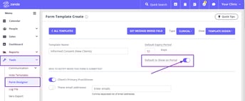 Sending Online Forms to Clients