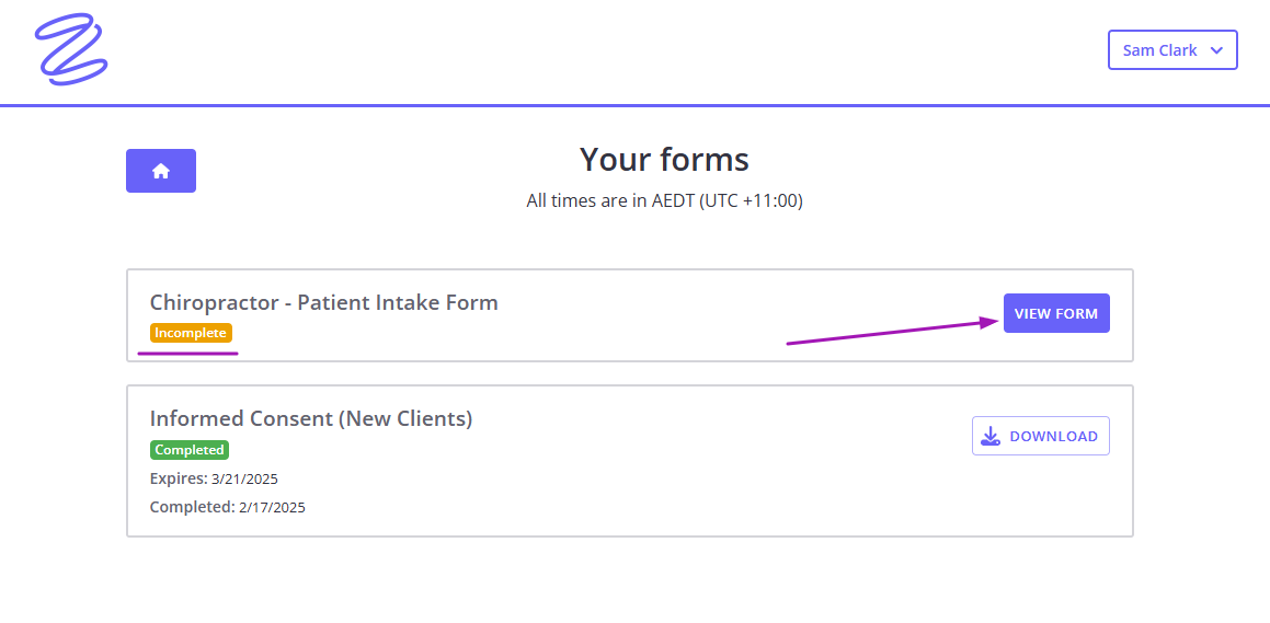 Sending Online Forms to Clients