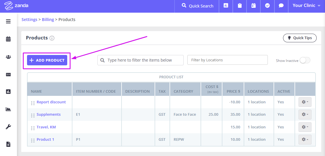 Adding and Editing Products