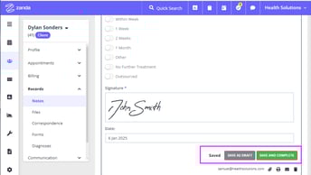 Creating and Managing Session Notes