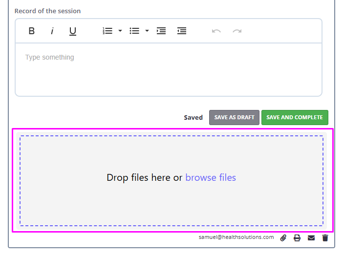 Creating and Managing Session Notes