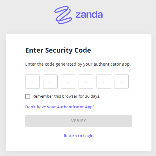 Activating Two Factor Authentication