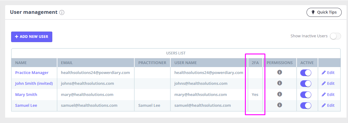 Activating Two Factor Authentication