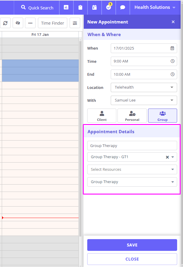 Creating, Editing and Managing Group Appointments