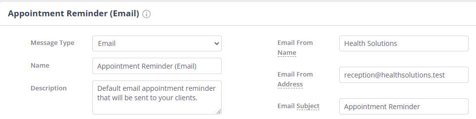 Configuring Appointment Reminders