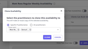 Setting Up and Editing Availability