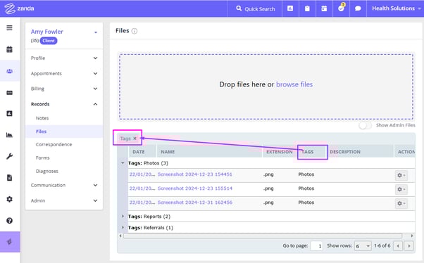 Organizing Client File Uploads