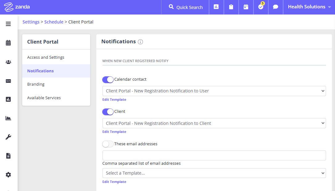 Setting up Your Client Portal