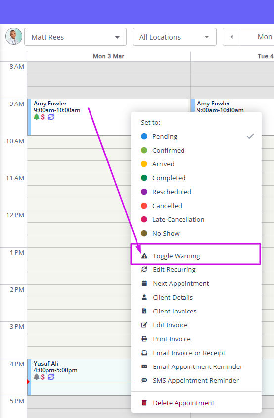 How to Toggle Alerts for Clients