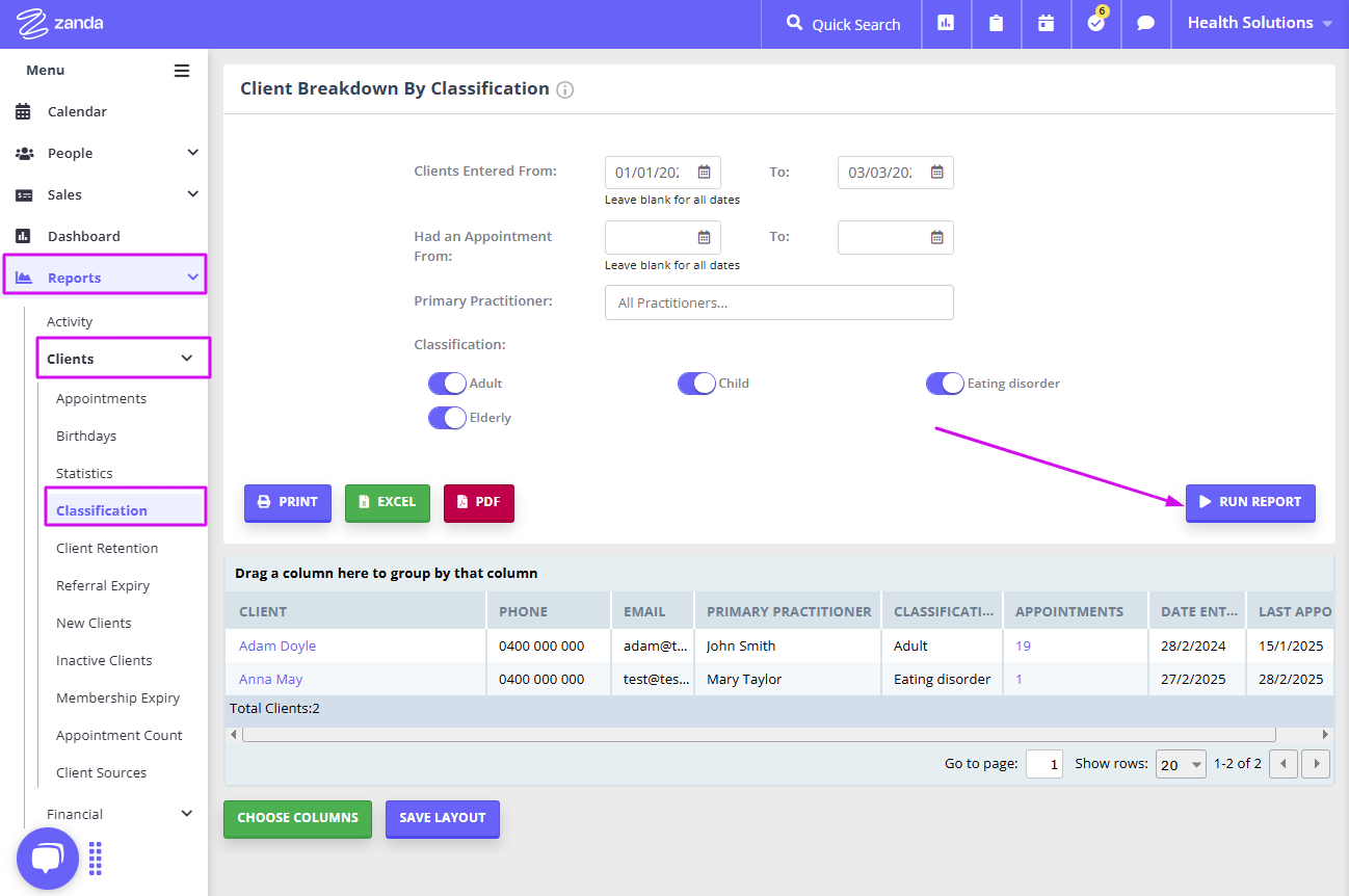 Setting Up and Using Client Classifications
