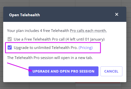 Managing Zoom Telehealth Pro Sessions