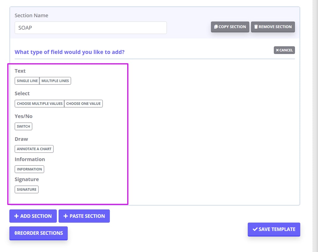 Creating a Session Note Template